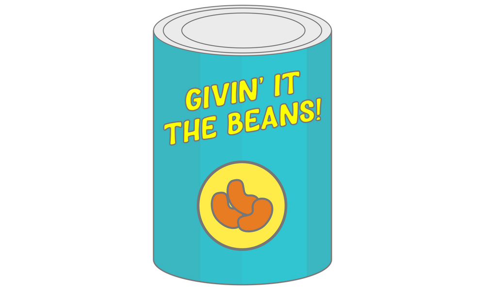 Givin' It The Beans Sticker